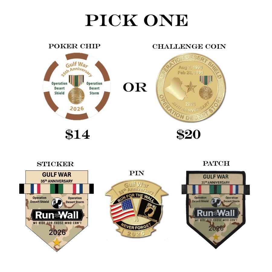 2026 RFTW Gulf War 35th Anniversary Bundle | Run For The Wall